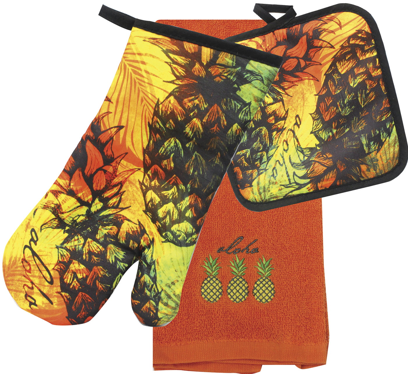 3 Piece Kitchen Set - Pineapple Splash