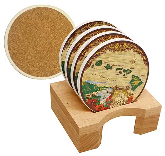 Hawaiian drink coasters store